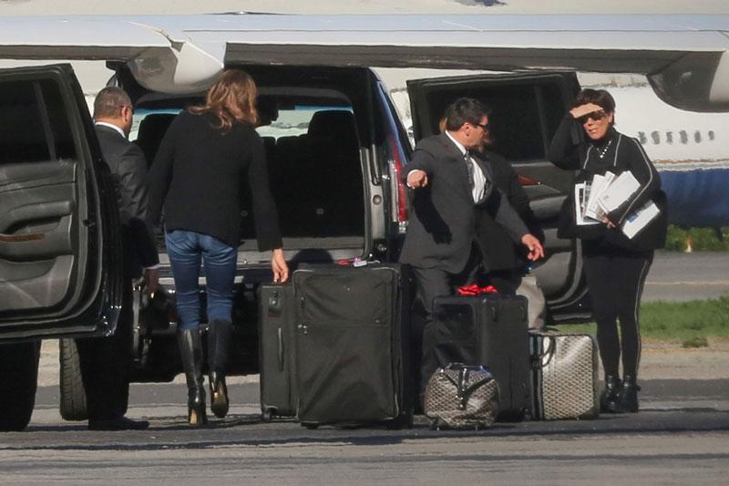 Kris Goes Commando! Jenner Exposes Her Bare Butt In See-Through Leggings!