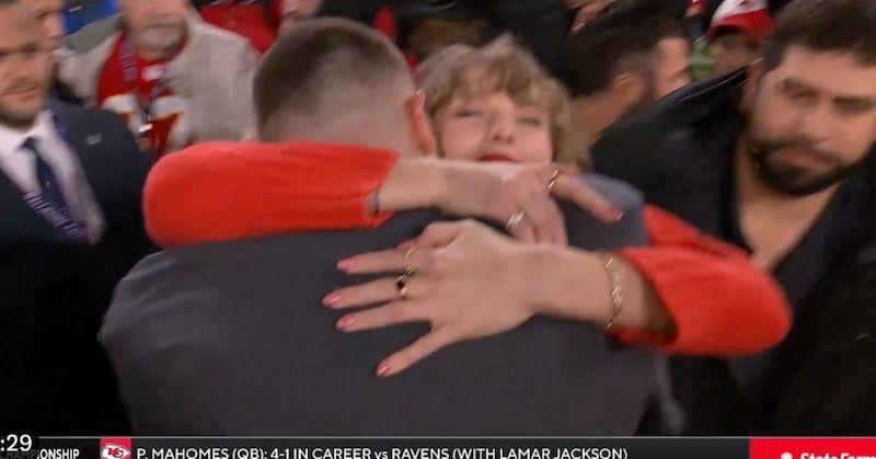 Taylor Swift Kisses Travis Kelce After He Wins AFC Championship: Watch
