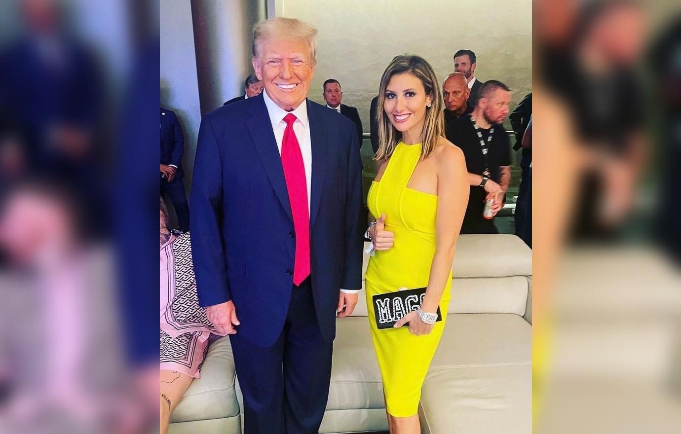 Donald Trump Poses With Younger Women At UFC Event, Melania Not Seen