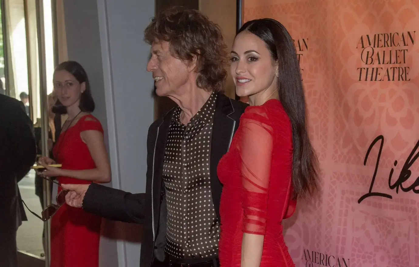Mick Jagger Assisted By Security While Leaving 80th Birthday Party