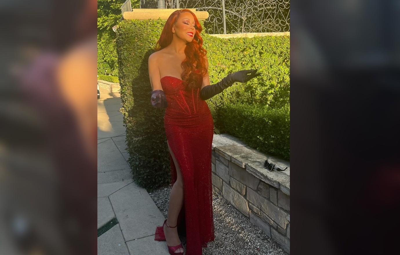 Mariah Carey Flaunts Curves In Jessica Rabbit Costume: Photos
