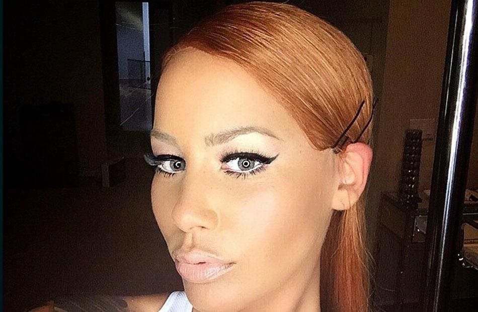 Amber Rose Wears A Red Wig On Instagram—Do We Like It?