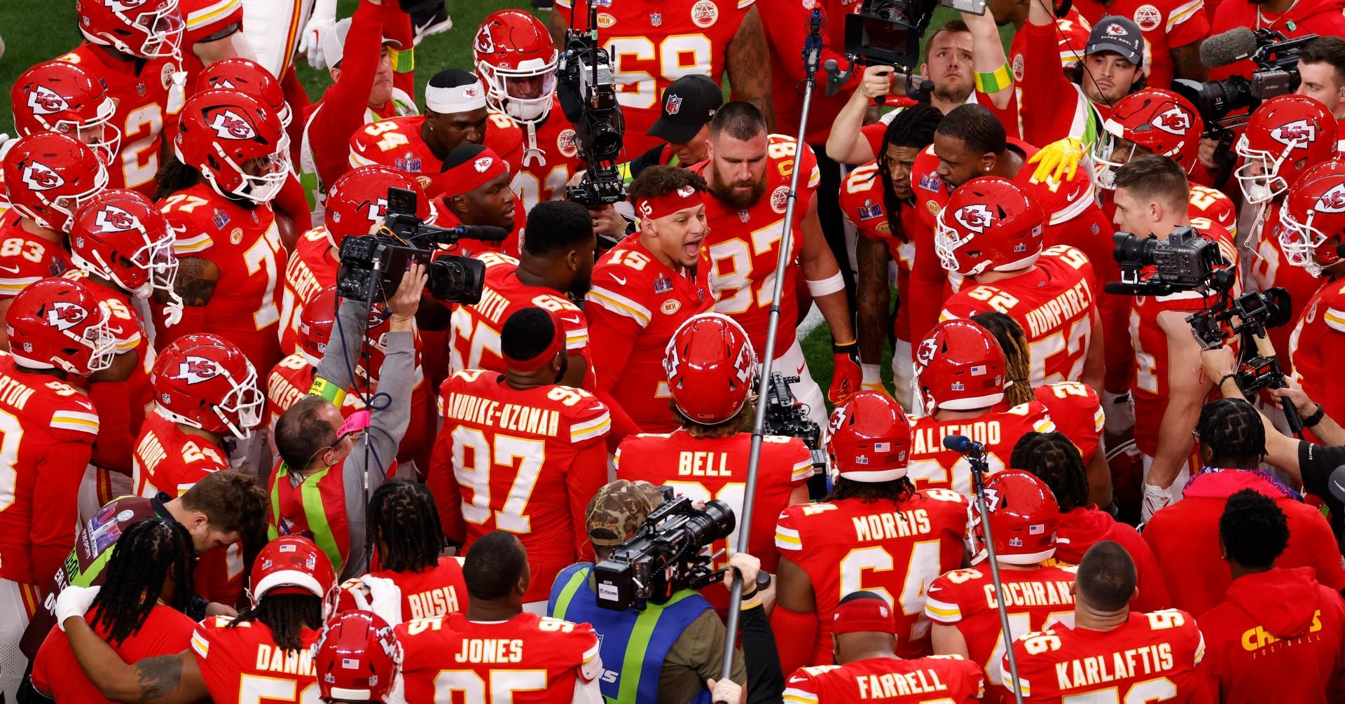 Travis Kelce Screams In Kansas City Chiefs Coach Andy Reid's Face