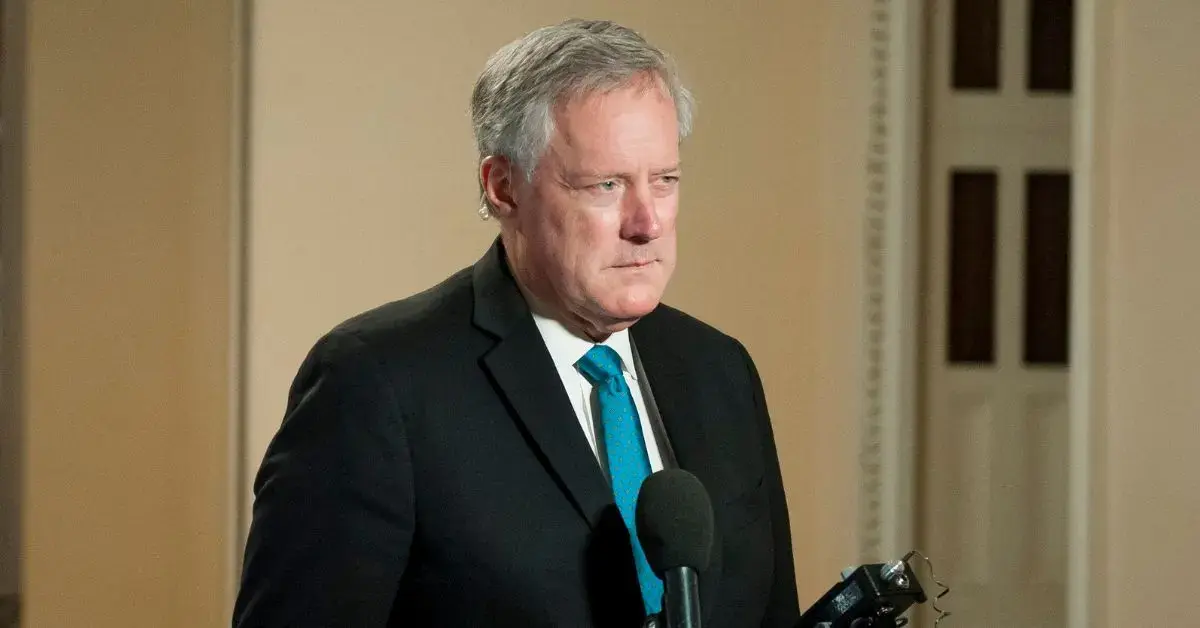 Mark Meadows Drank Alcohol For The First Time At The White House