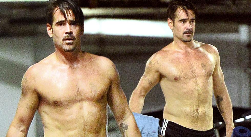 Colin Farrell Is Shirtless And Sweaty Post His Yoga Workout! See The Pics