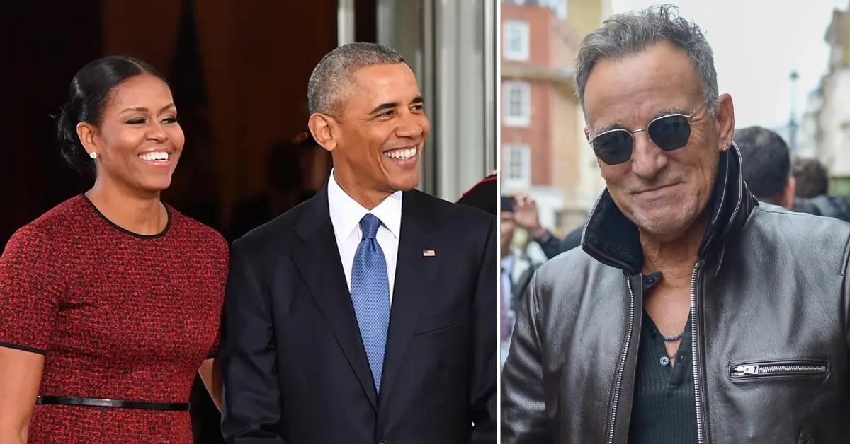 Barack & Michelle Obama Enjoy Dinner In Spain With Bruce Springsteen