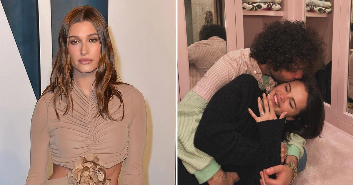 Hailey Bieber Reacts To Selena Gomez & Benny Blanco's Engagement
