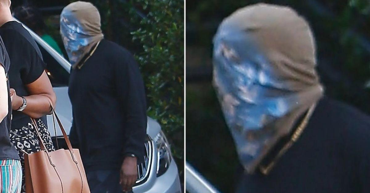 Kanye West Wears Silver Jesus Mask During Webcam Deposition Hearing
