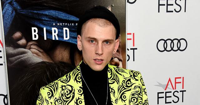 PICS Machine Gun Kelly Dons Colorful Jacket To 'Bird Box' Premiere