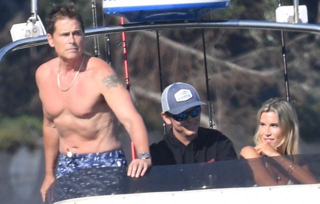 Rob Lowe, 60, Goes Shirtless On A Boat For July 4th: Photos