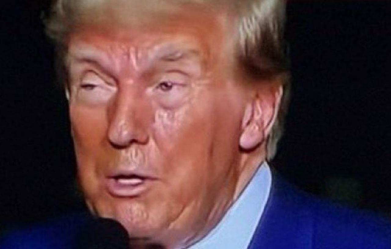 Donald Trump Slammed For Not Blending His Makeup In Shocking New Photo