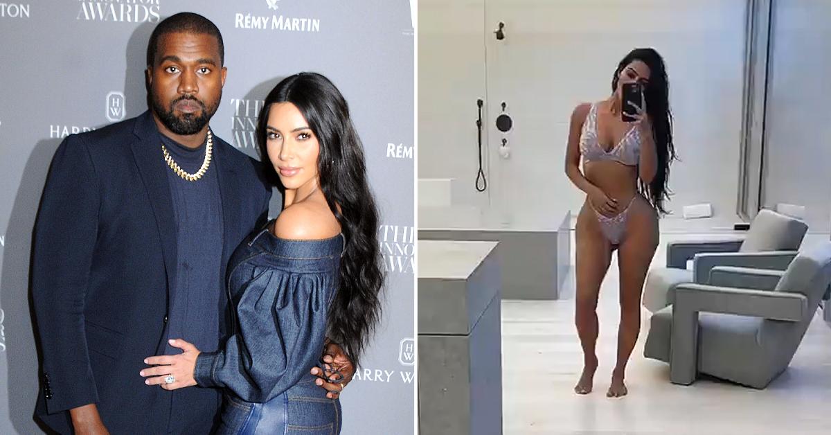 Kim Kardashian Posts A Thirst Trap After Kanye West Reunion