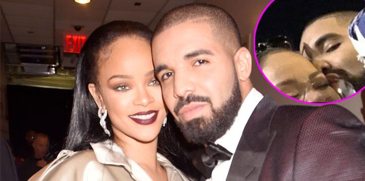MORE PDA! Drake Shares Sexy Late-Night Selfie KISSING Rihanna After ...