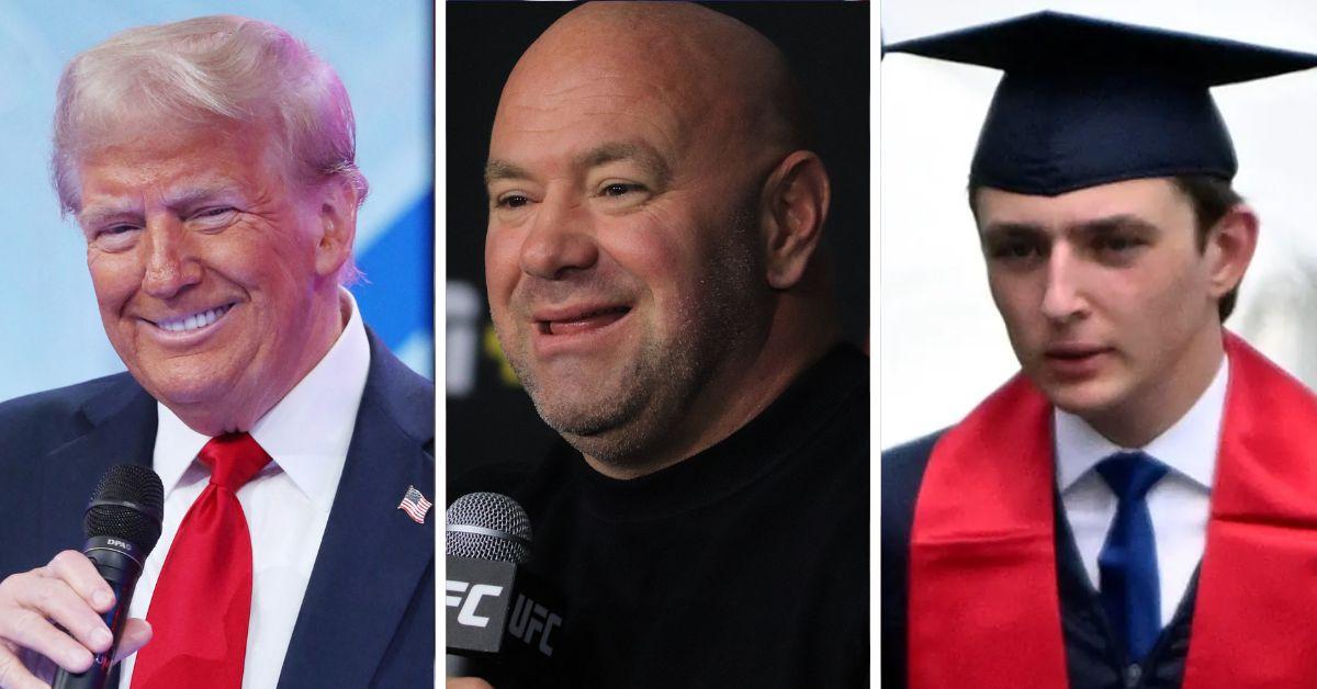 Donald Trump Asks Dana White If Barron Trump Could Be A Cage Fighter