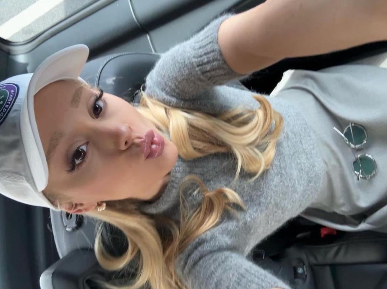 Ariana Grande Seen Without Wedding Ring At Wimbledon