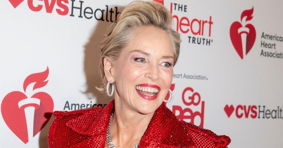 Sharon Stone Goes Braless In Stunning See-Through Top