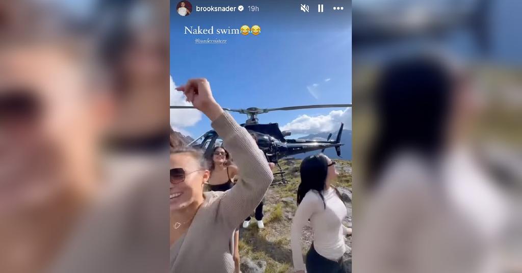 Brooks Nader And Her Sisters Go Naked During Hike In New Zealand Photo
