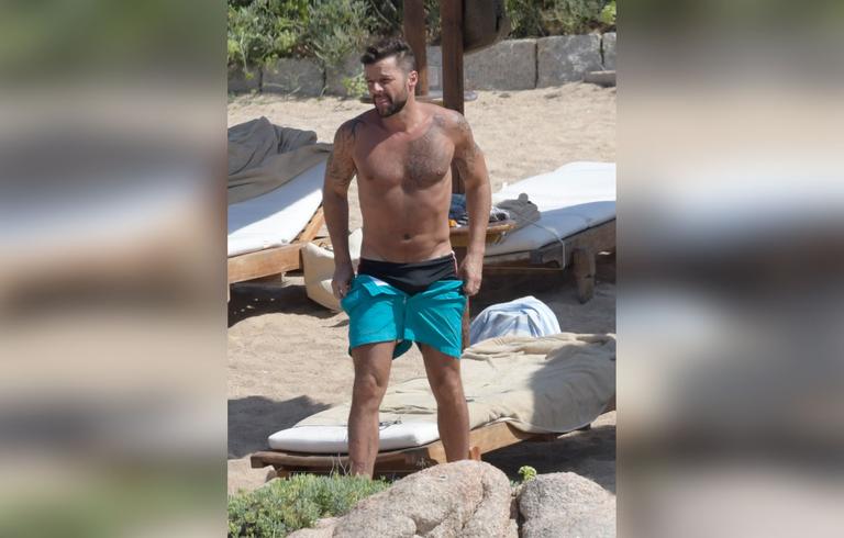 PICS Ricky Martin Relaxes On The Beach With Husband Jwan Yosef