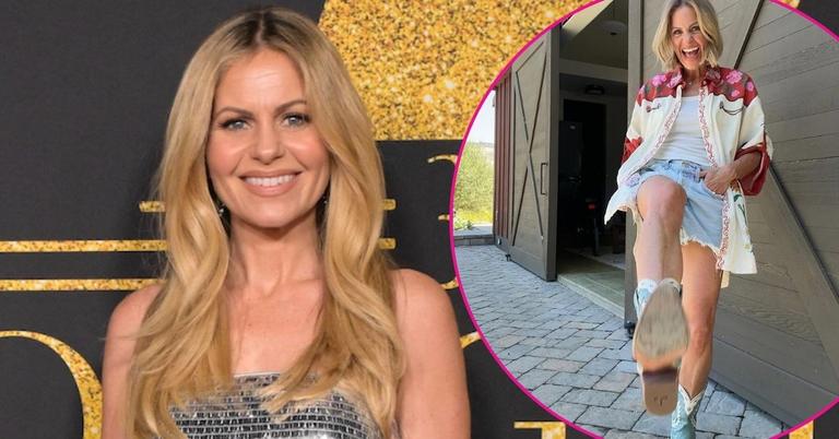 Candace Cameron Bure Flaunts Toned Legs In Tiny Denim Shorts: Photo