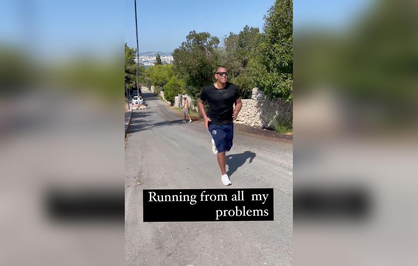 Alex Rodriguez Jokes He's 'Running From All' His Problems