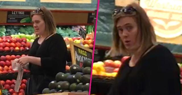 Back On The Diet? Adele Grocery Shopping For Produce After Getting ...