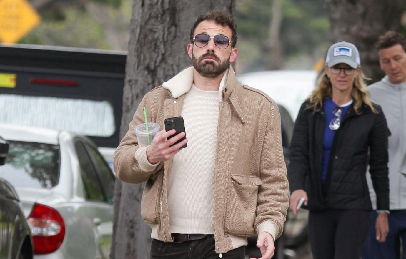 Ben Affleck Takes Son Samuel On Coffee Run In Beverly Hills