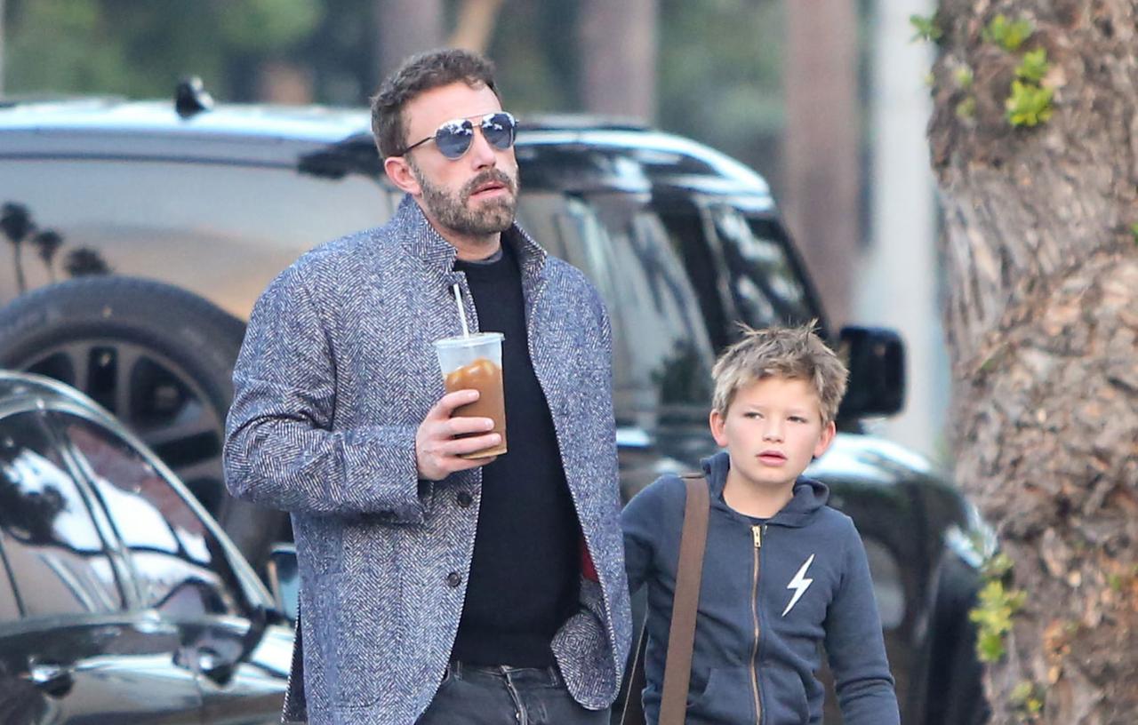 Ben Affleck Picks Up Son Samuel From Basketball Game