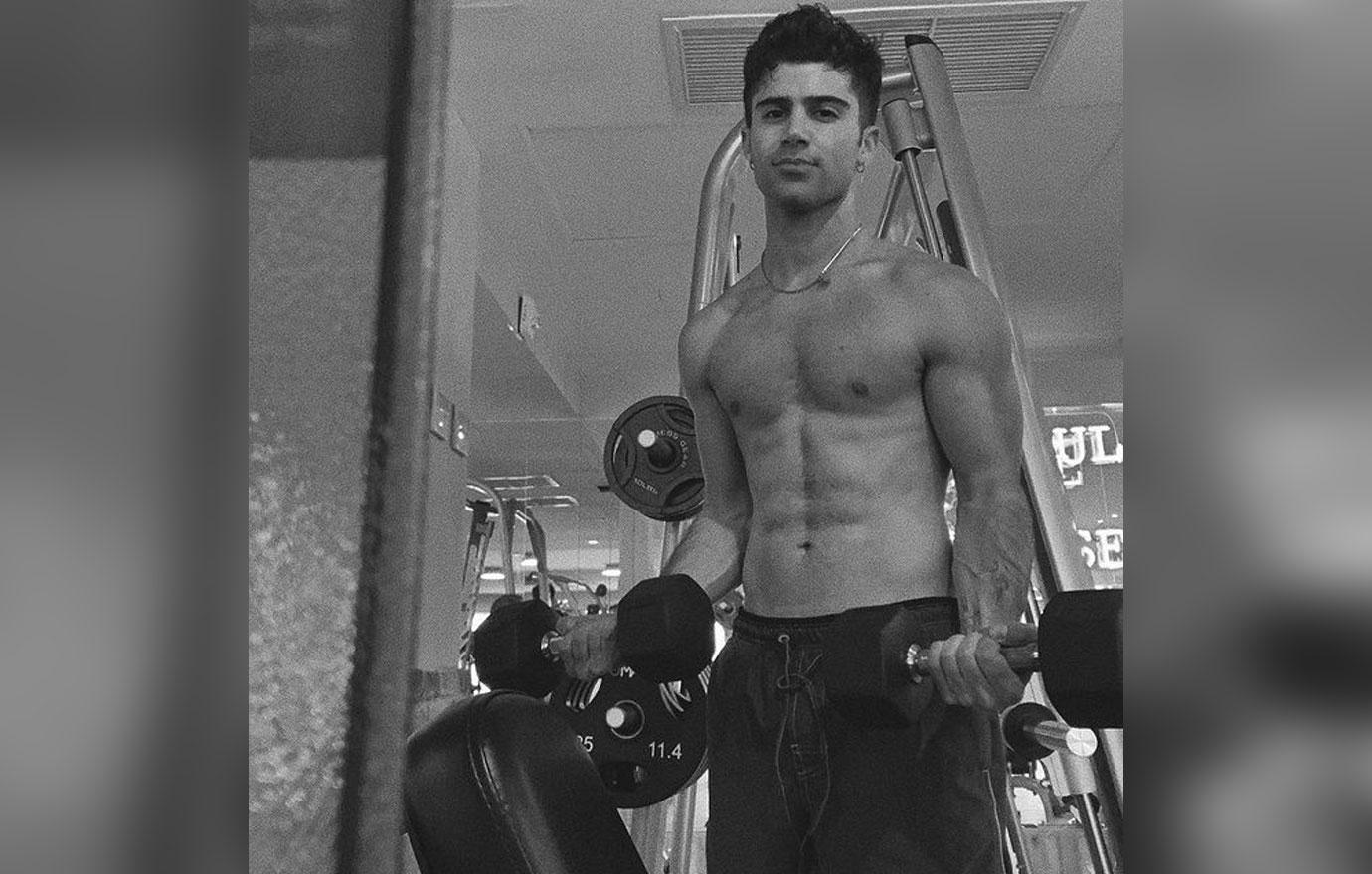 Demi Lovato's Ex Max Ehrich Flaunts Abs In Miami: Photos