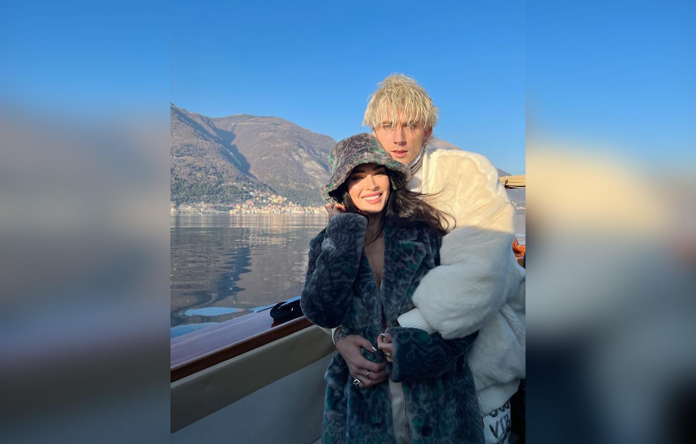 Megan Fox Looked Ecstatic In Edikted Sweater At Lake Como
