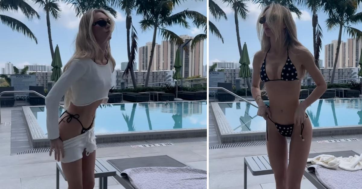 The Bachelor's Corinne Olympios Flaunts Her Figure In String Bikini: Watch