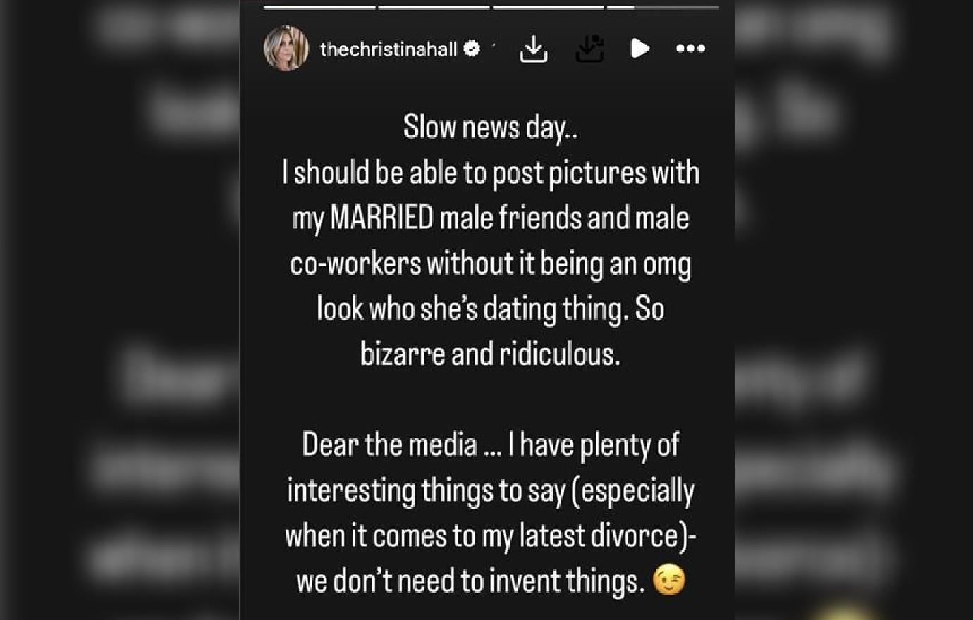 Christina Haack Claps Back At Claims She's Dating Her Married Coworker