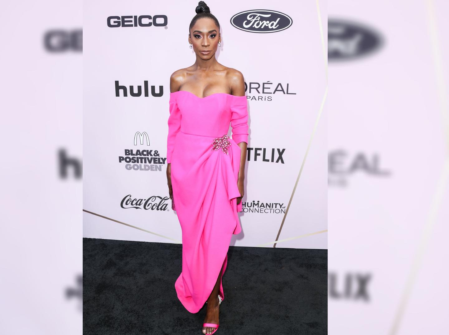 Stars Pop In Shocking Hot-Pink Designs On The Red Carpet