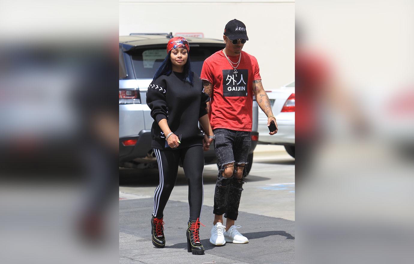Blac Chyna Is All Smiles With New Boyfriend Mechie As They Color-Coordinate