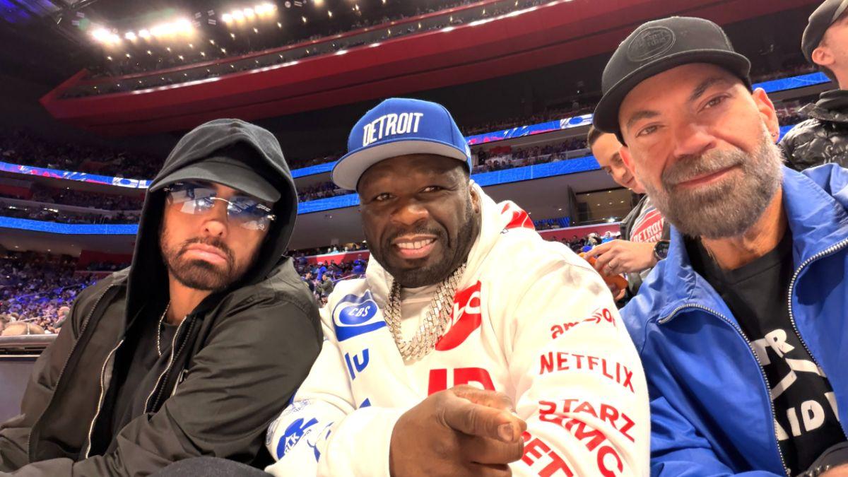 Eminem Has Rare Outing At Nba Game As Ex Wife Kim Scott Is Arrested