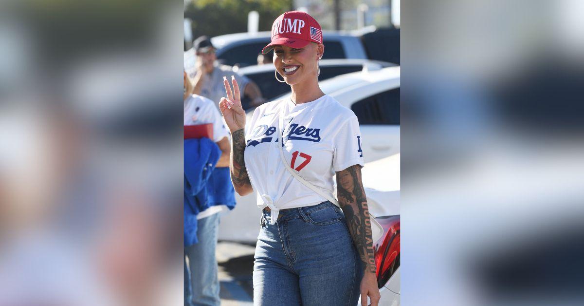 Amber Rose Looks Nearly Unrecognizable As She Wears MAGA Selfie