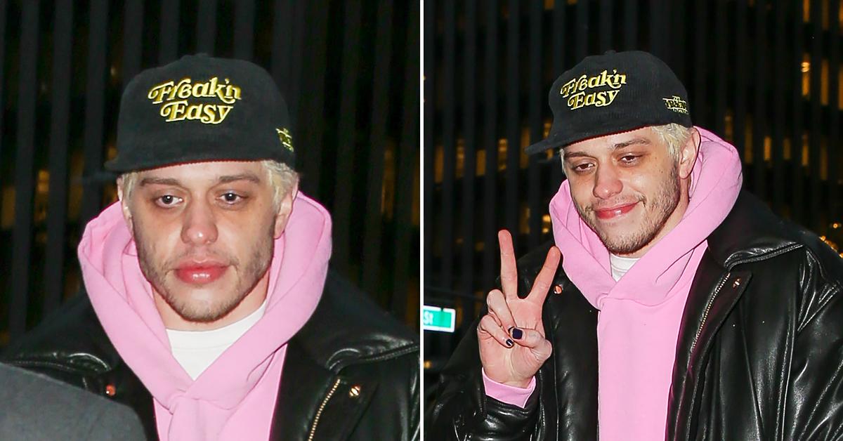 Pete Davidson Heads Into NBC Studios Sipping Coffee: Pics