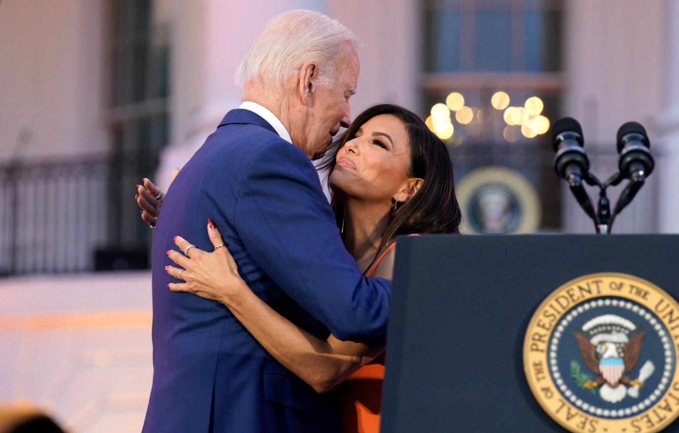 President Joe Biden Accused Of Trying To Grope Eva Longoria