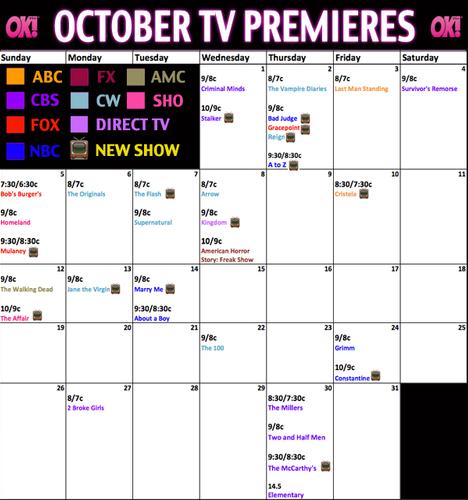 Here's That Fall TV Premiere Schedule You've Been Waiting For