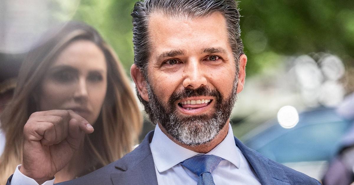 Donald Trump Jr. Ridiculed For Taking Selfie In Front Of Empty Stands