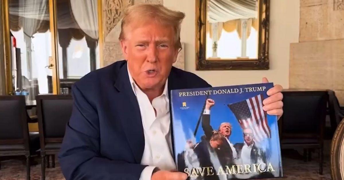 Donald Trump Sells 'Save America' Book Using Assassination Photo