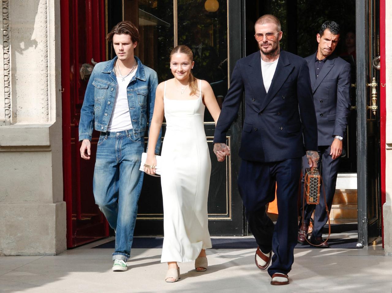 David Beckham & Daughter Harper, 12, Get Backlash For Kissing On Lips