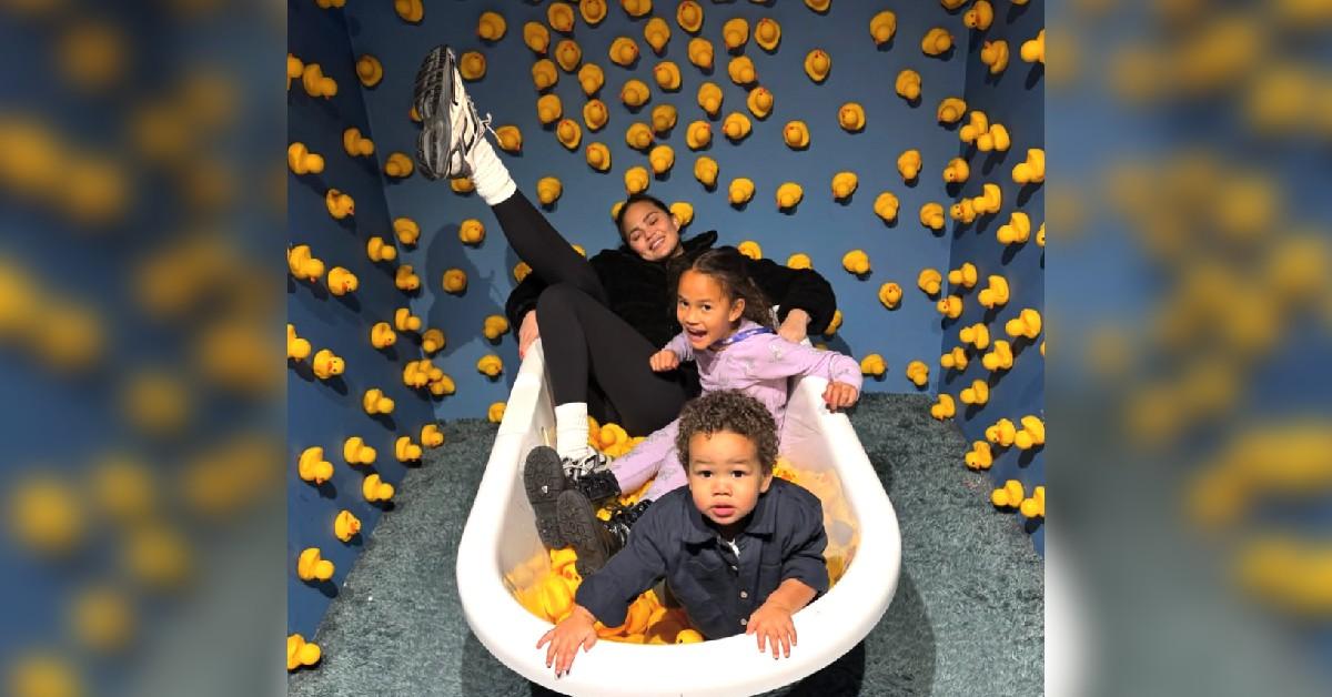 Chrissy Teigen Claps Back After Being Slammed For Bath Photo With Kids