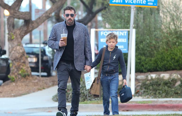 Ben Affleck Picks Up Son Samuel From Basketball Game