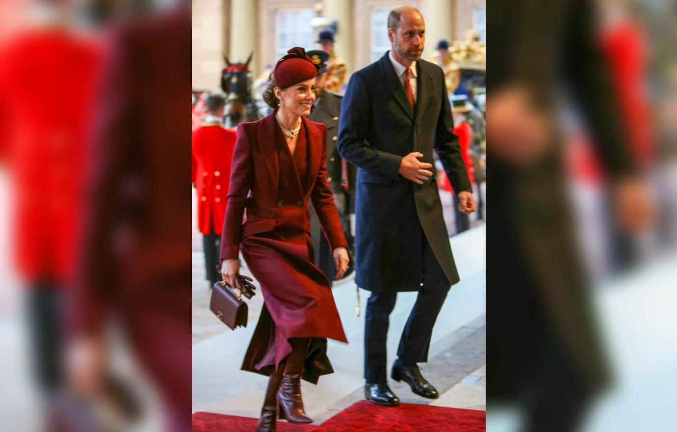 Kate Middleton Joins Royal Family In Welcoming Amir Of Qatar: Photos