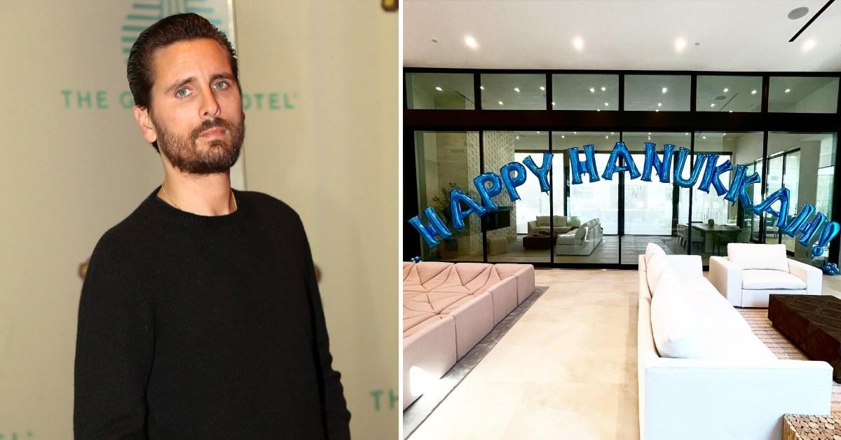 Scott Disick Celebrates Hanukkah After Dinner With Kourtney Look-Alike