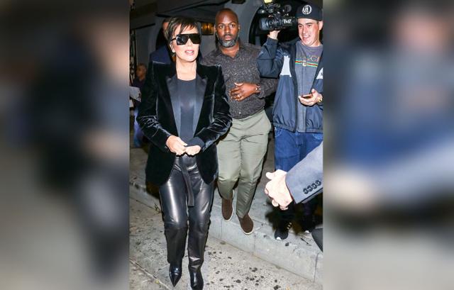 Kris Jenner Rocks A Sexy See-Through Top & Leather Pants During Date ...