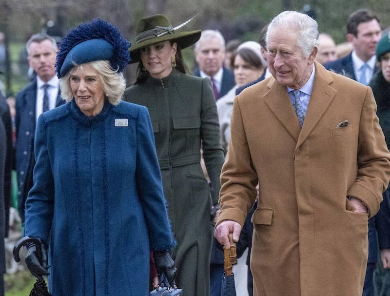 Prince William, Kate, Andrew Walk Alongside Charles On Christmas Day